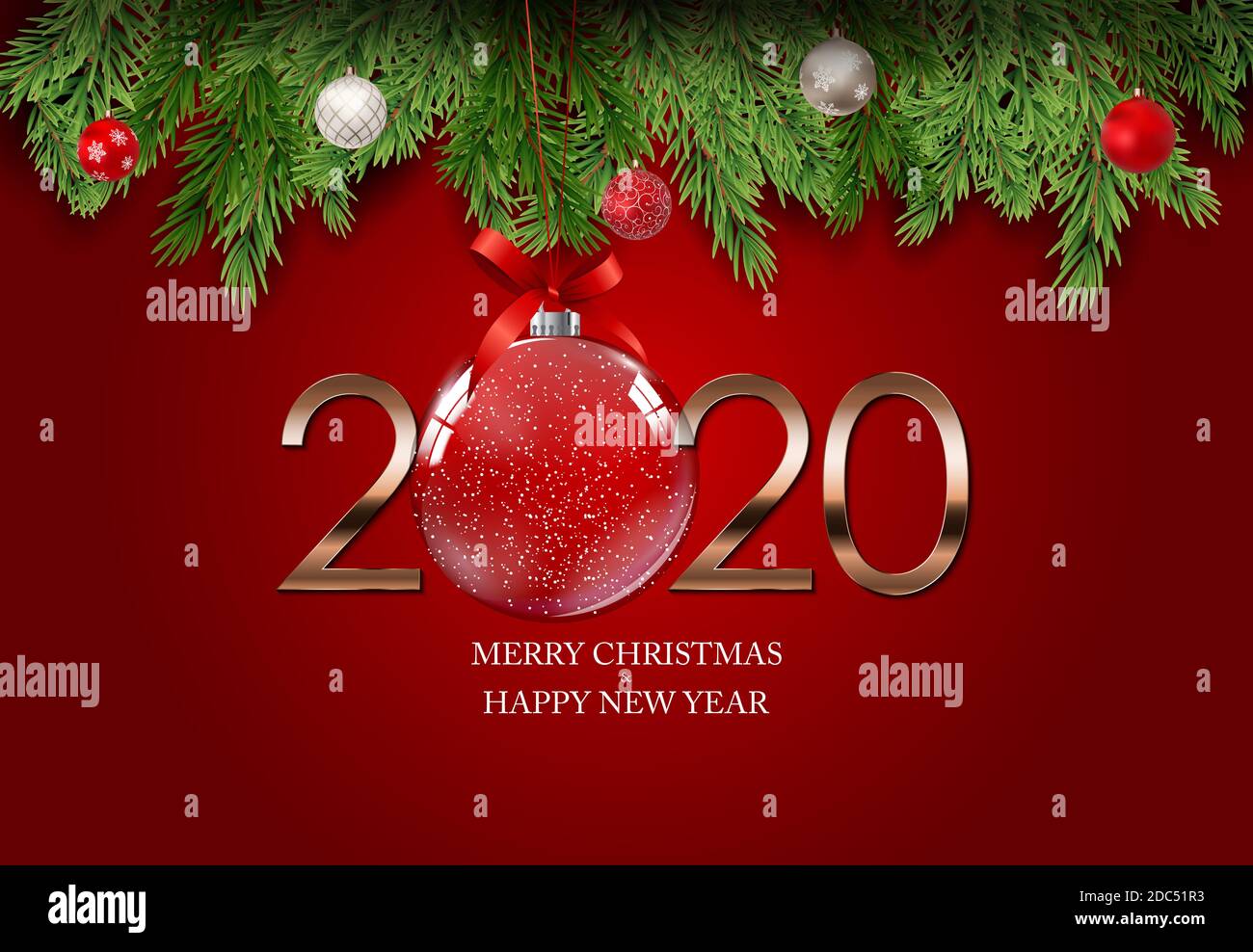 Happy 2020 New Year Background. Illustration Stock Photo - Alamy