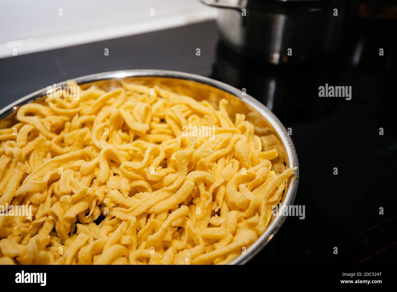 Bavarian spaetzle in pan hi-res stock photography and images - Alamy