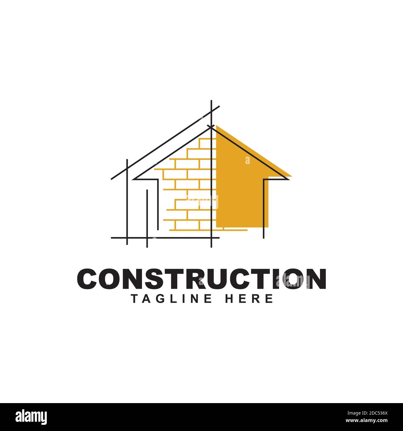 Home build illustration symbol logo design template Stock Vector Image ...