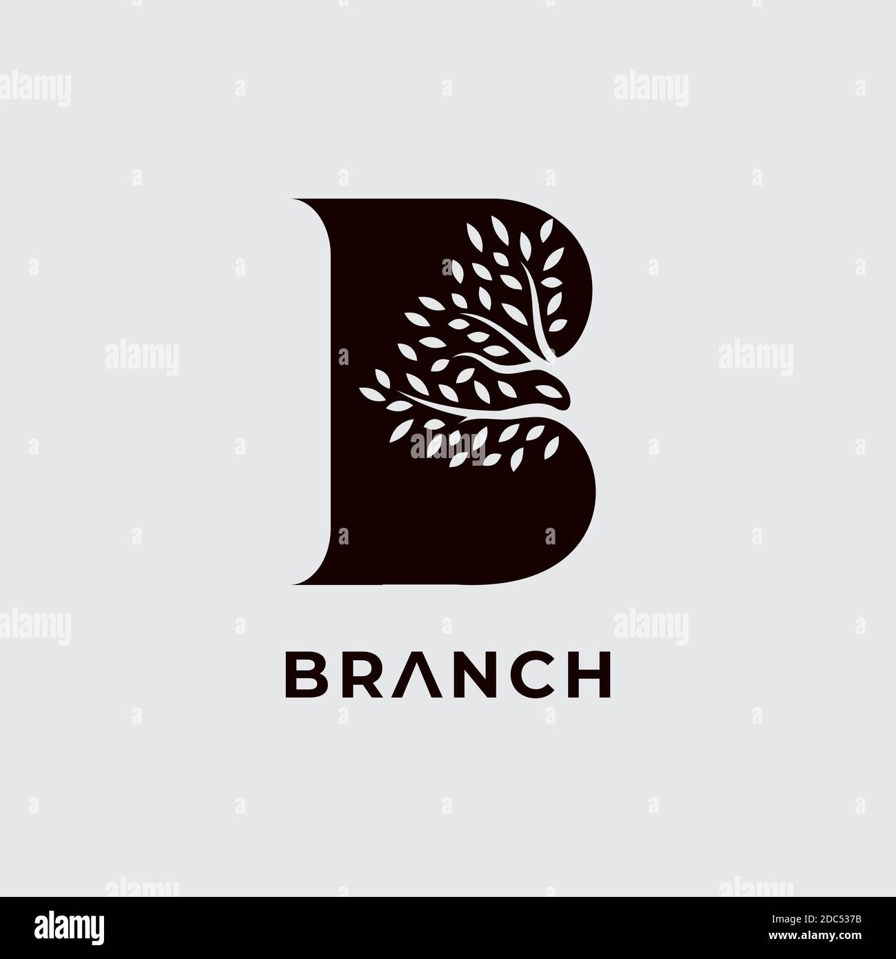 Floral monogram letter b Stock Vector Images - Alamy