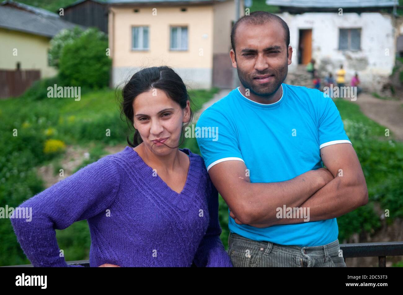 5/16/2018. Lomnicka, Slovakia. Roma or Gypsy community in the heart of ...