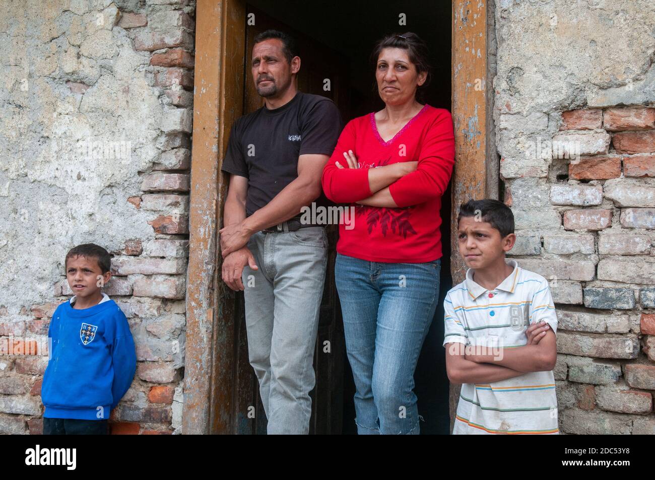 5/16/2018. Lomnicka, Slovakia. Roma or Gypsy community in the heart of ...