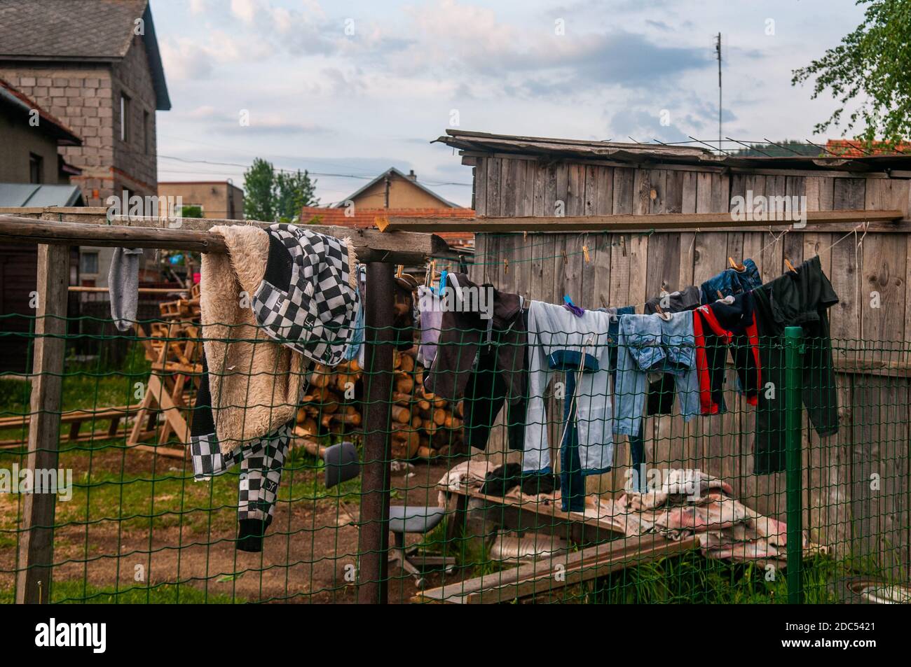 5/16/2018. Lomnicka, Slovakia. Roma or Gypsy community in the heart of ...