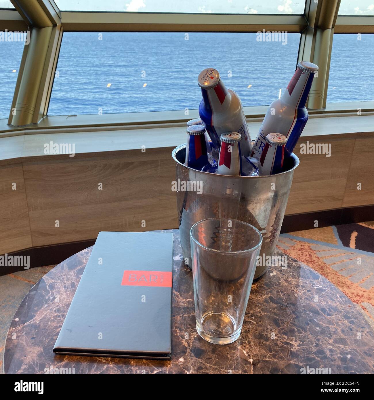 Ft. Lauderdale, FL/USA-10/30/19: Sixteen ounce aluminum bottles of ...