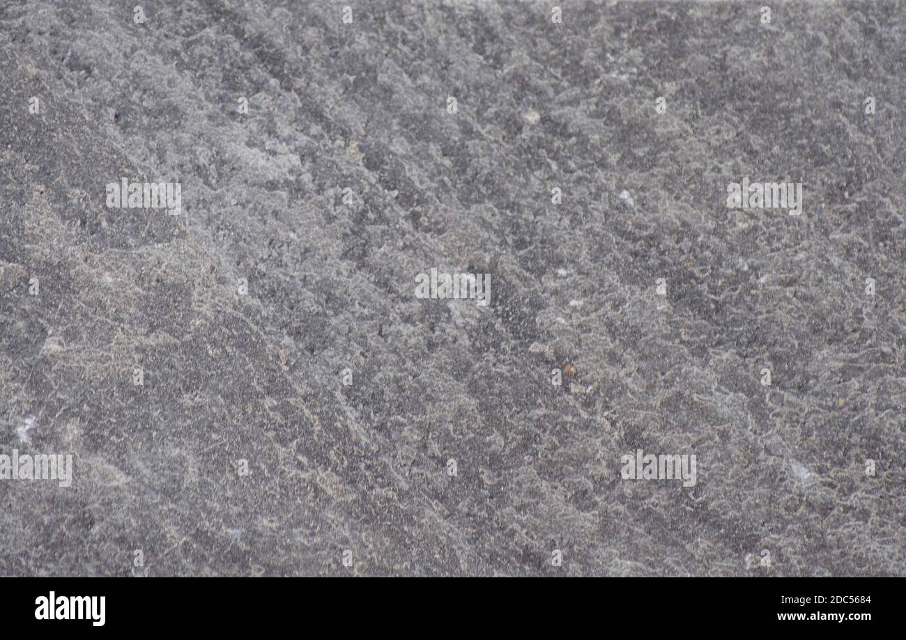 Dark gray marble with fine white veins, close-up of polished flat ...