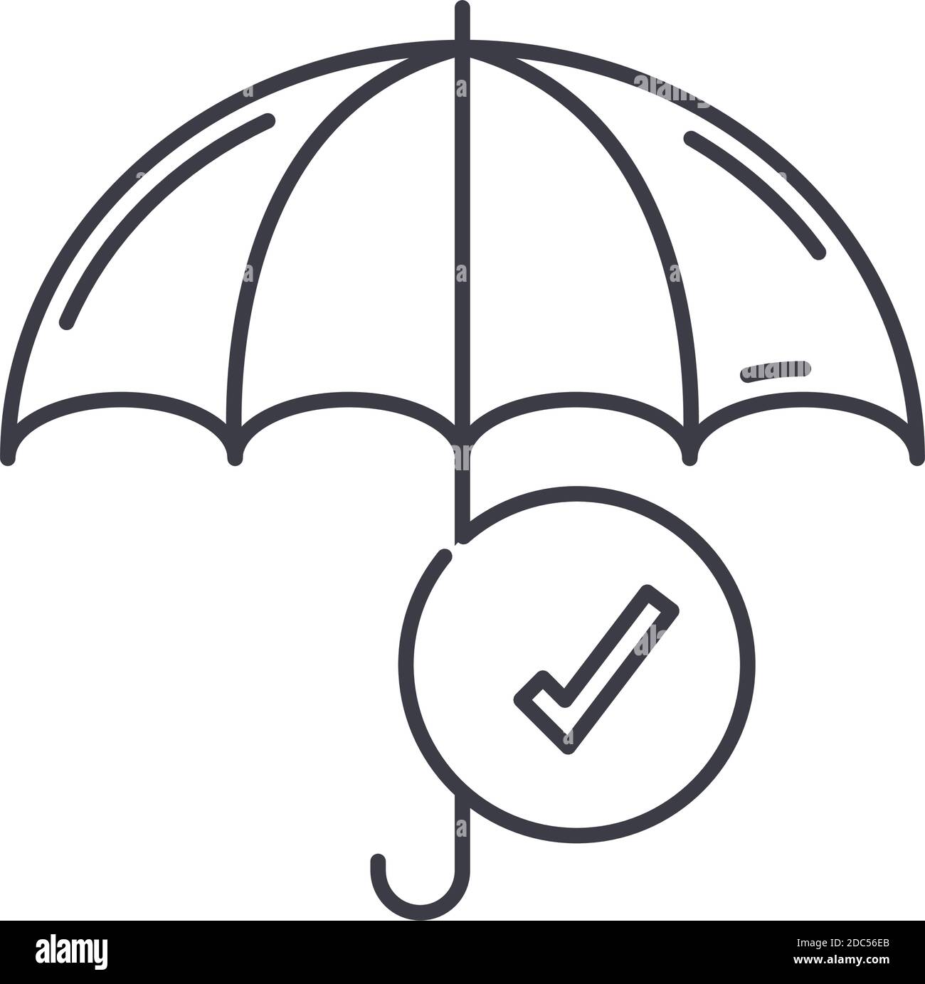 Reliability icon, linear isolated illustration, thin line vector, web ...