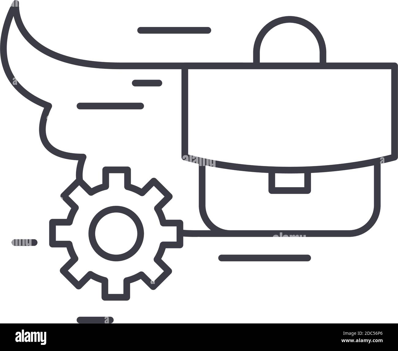 Urgent task icon, linear isolated illustration, thin line vector, web ...