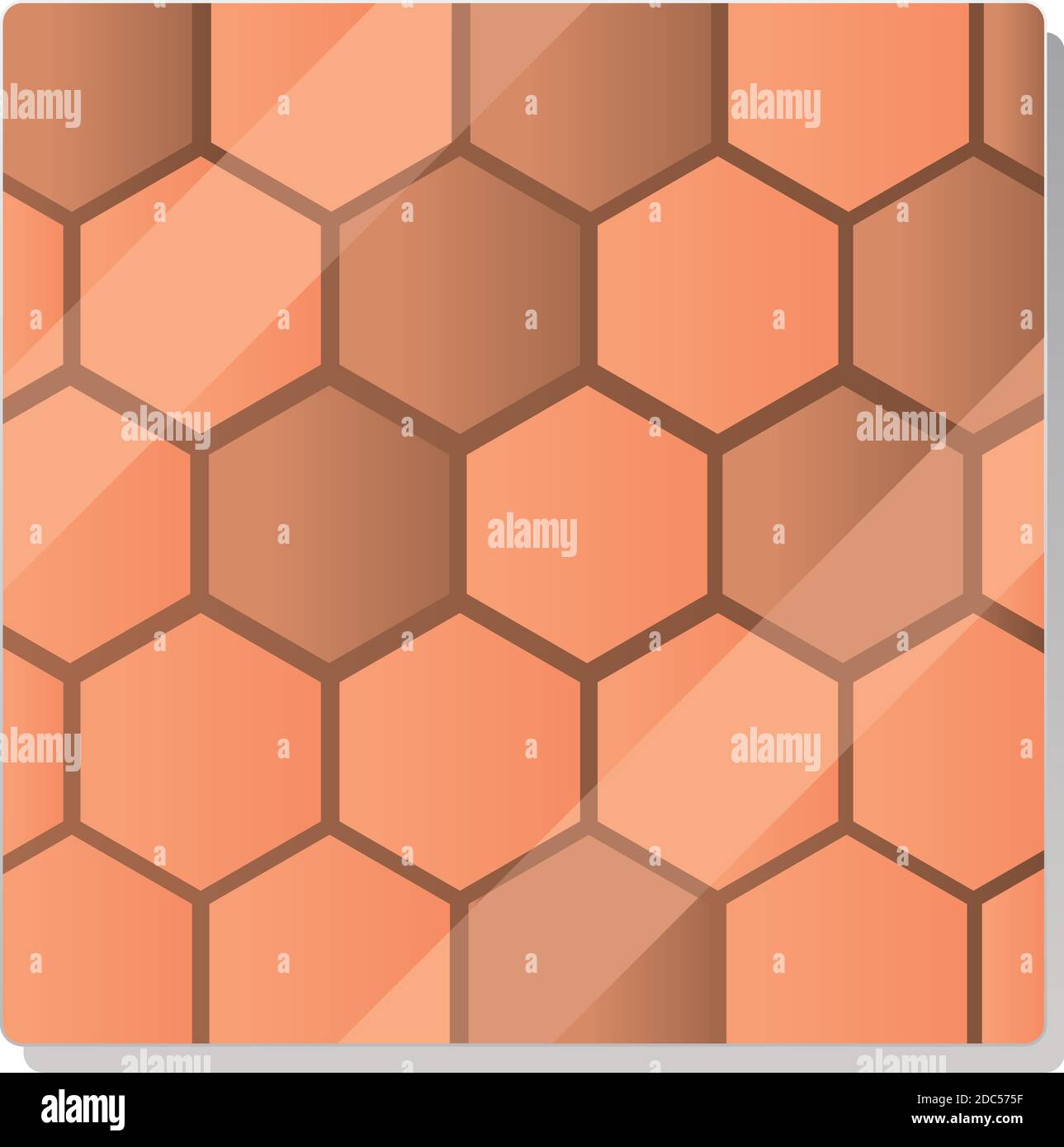 hexagonal stone tiles seamless texture pattern vector illustration ...