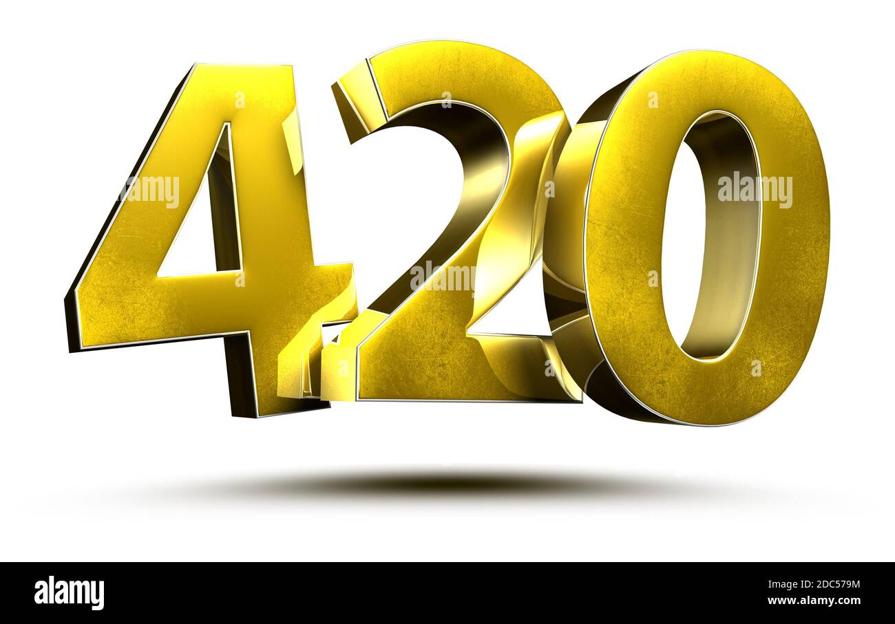 3d number 420 hi-res stock photography and images - Alamy