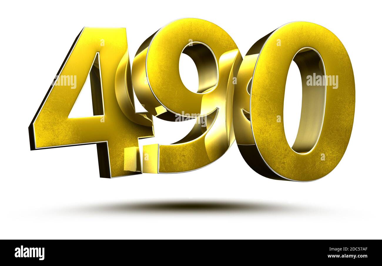 3d number 490 hi-res stock photography and images - Alamy