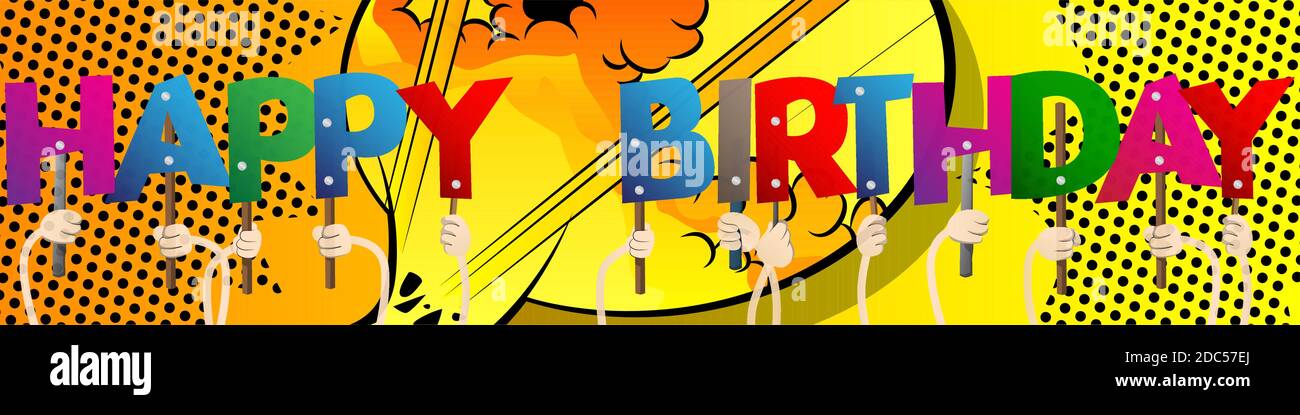 Diverse hands holding letters of the alphabet created the word Happy ...