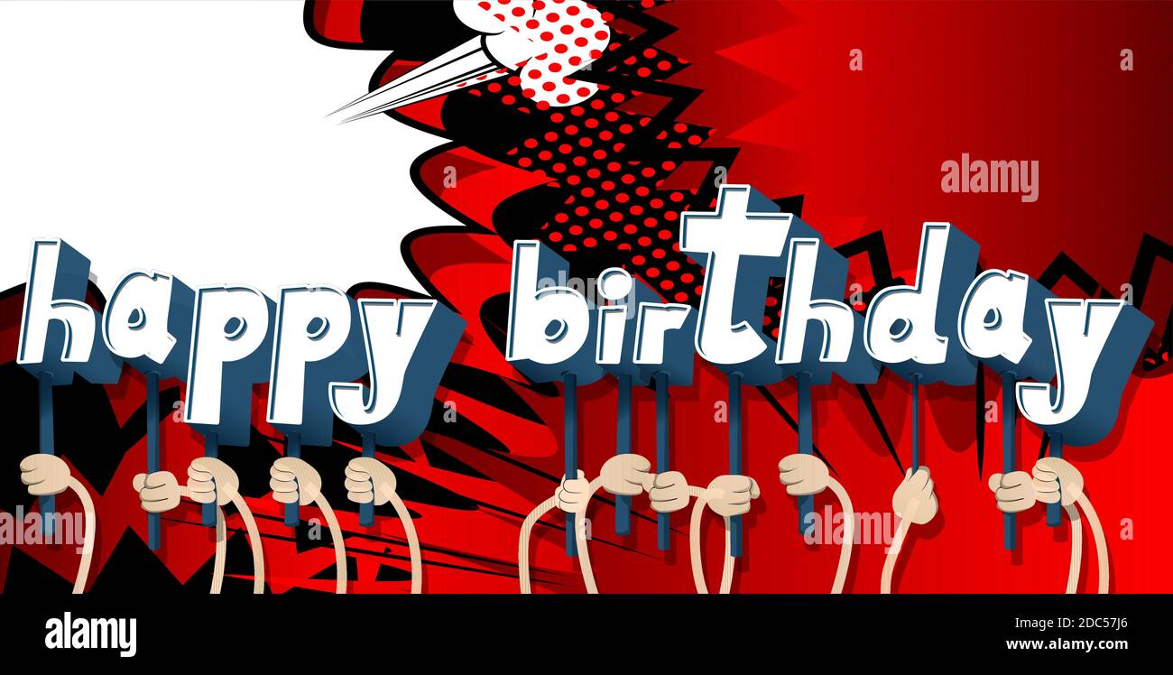 Diverse hands holding letters of the alphabet created the word Happy ...