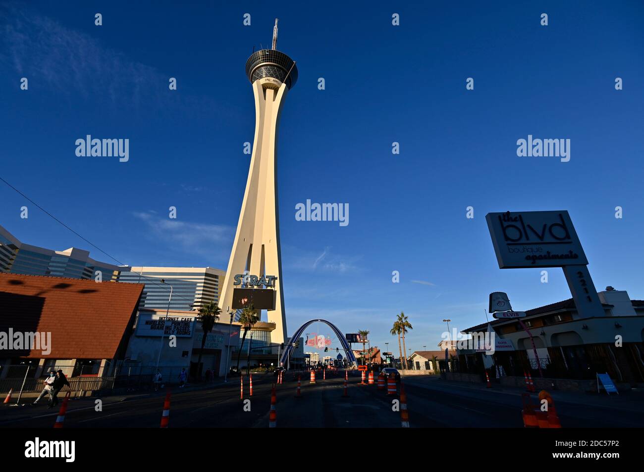 Las Vegas, Nevada, USA. 18th Nov, 2020. The Las Vegas Gateway Arches ...