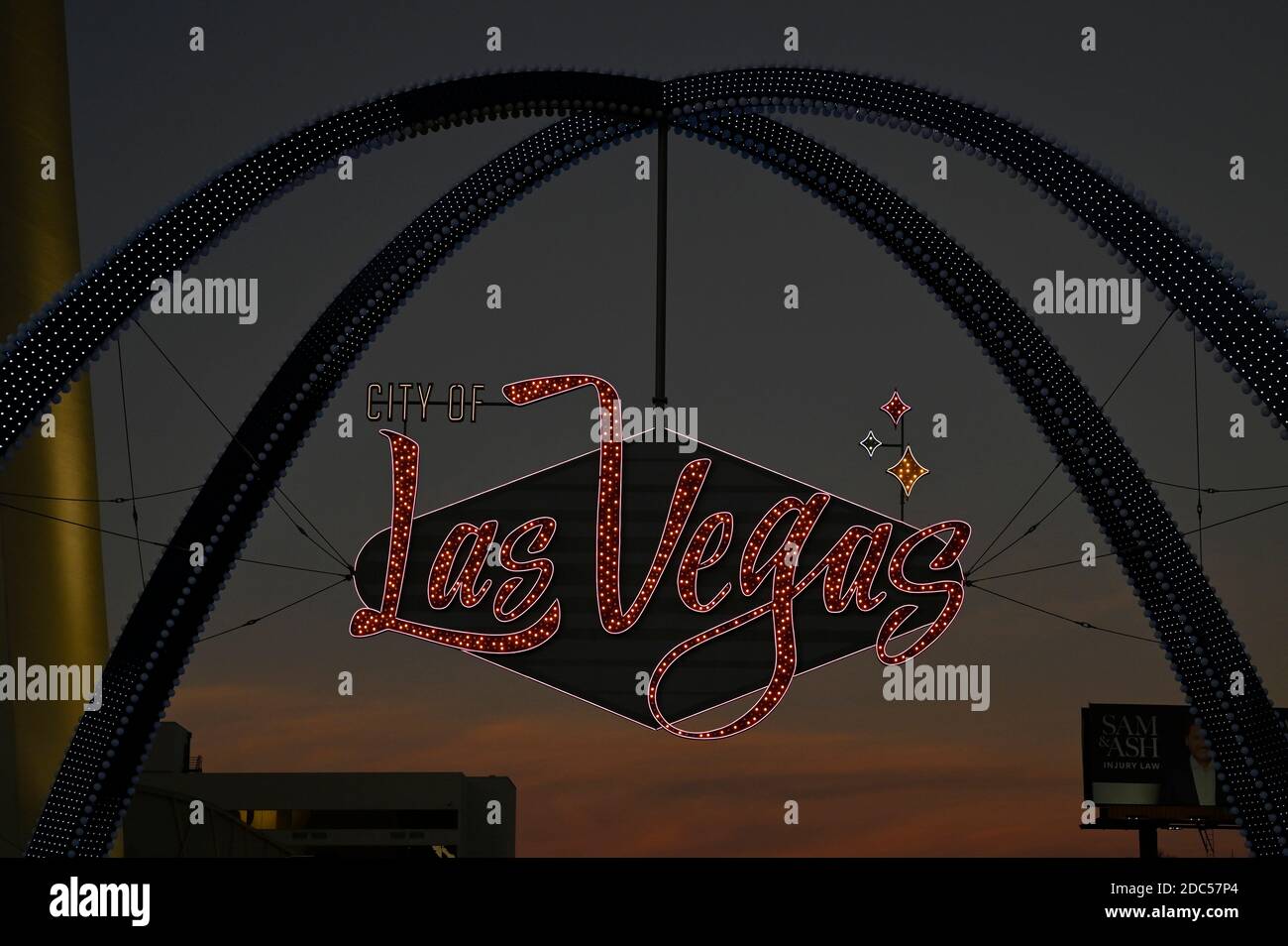 Las Vegas, Nevada, USA. 18th Nov, 2020. The Las Vegas Gateway Arches ...