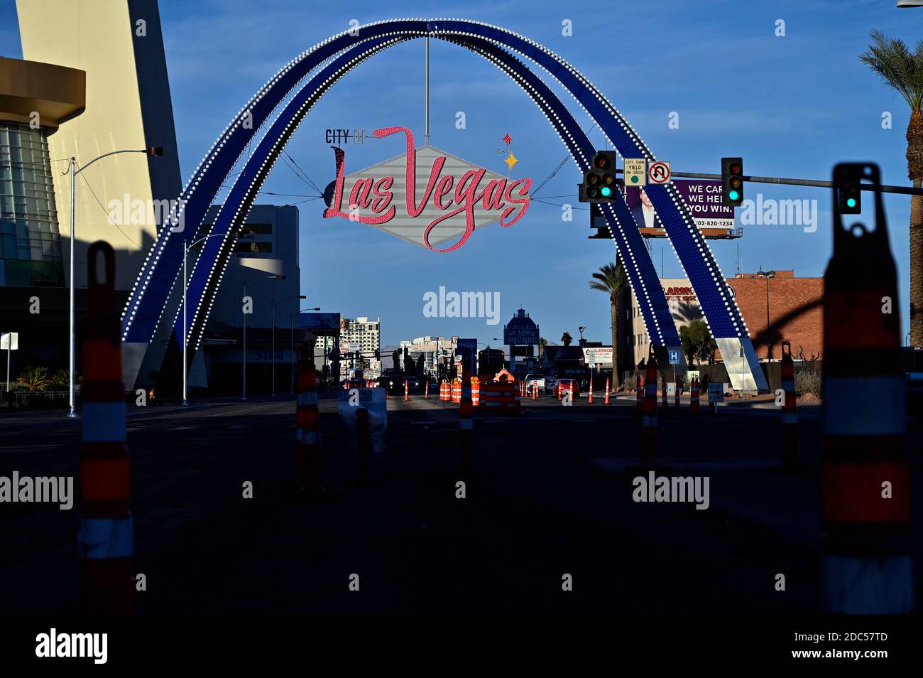 Las Vegas, Nevada, USA. 18th Nov, 2020. The Las Vegas Gateway Arches ...