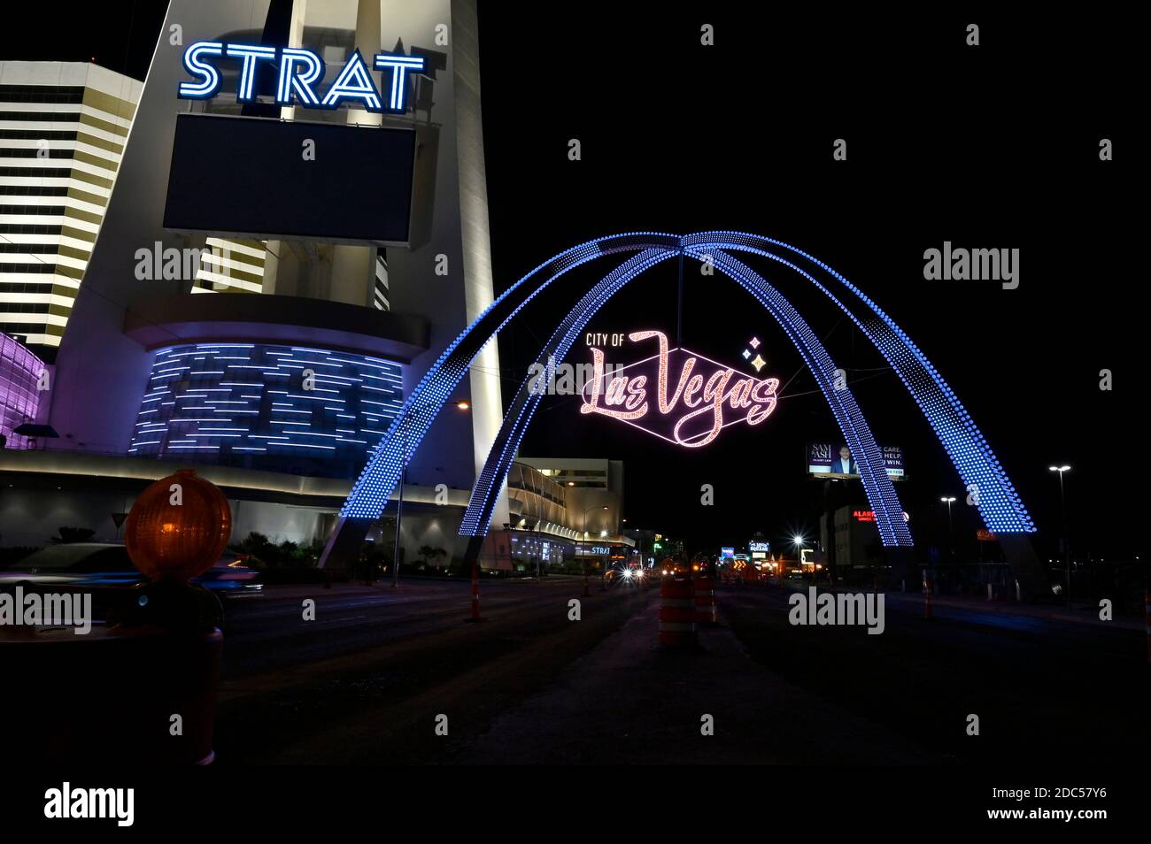 Las Vegas, Nevada, USA. 18th Nov, 2020. The Las Vegas Gateway Arches ...