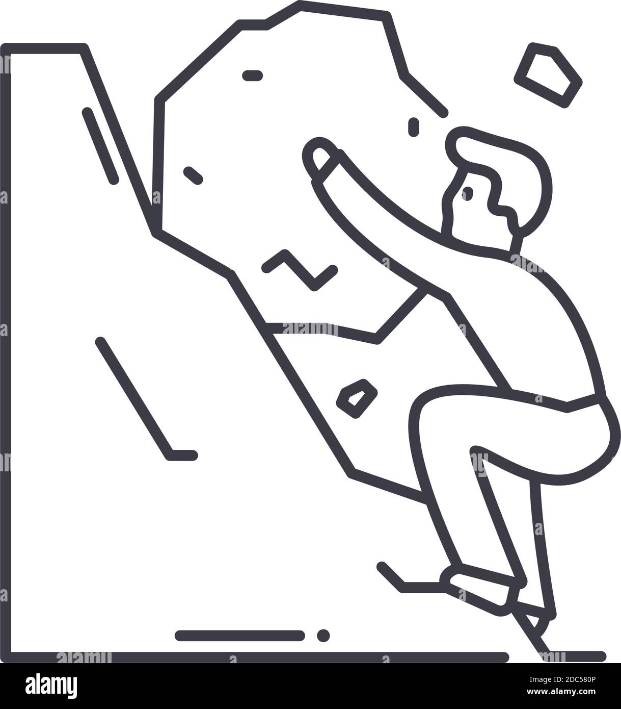 Useless work icon, linear isolated illustration, thin line vector, web ...