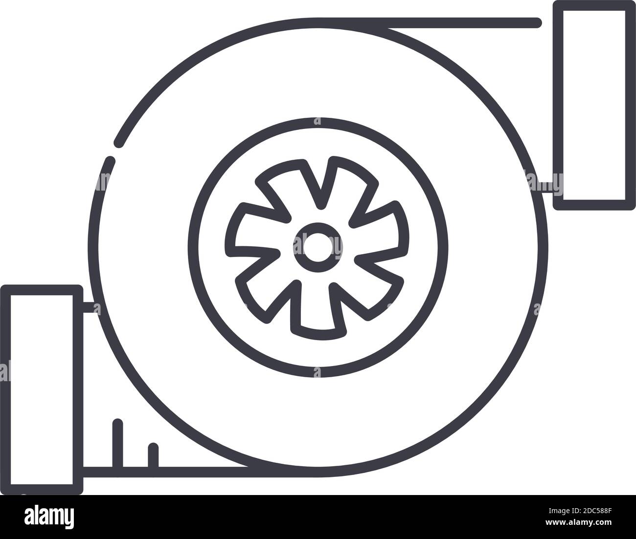 Turbo compressor motor Stock Vector Images - Alamy