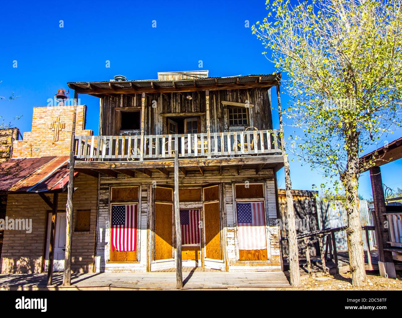 Two story brick buildings hi-res stock photography and images - Alamy