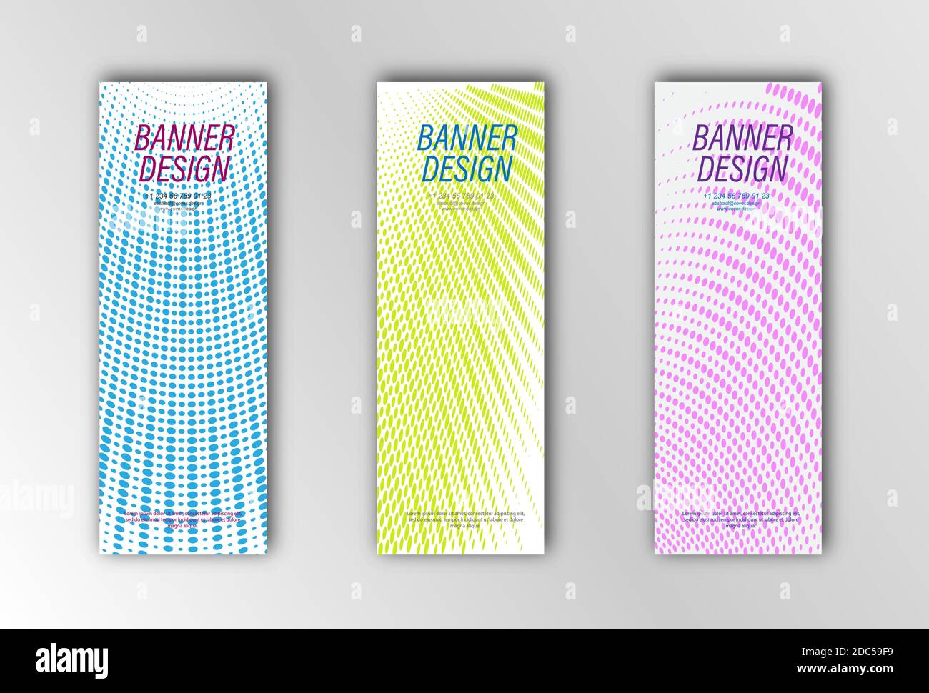 Abstract vector banner template. Illustration for the design of banners ...