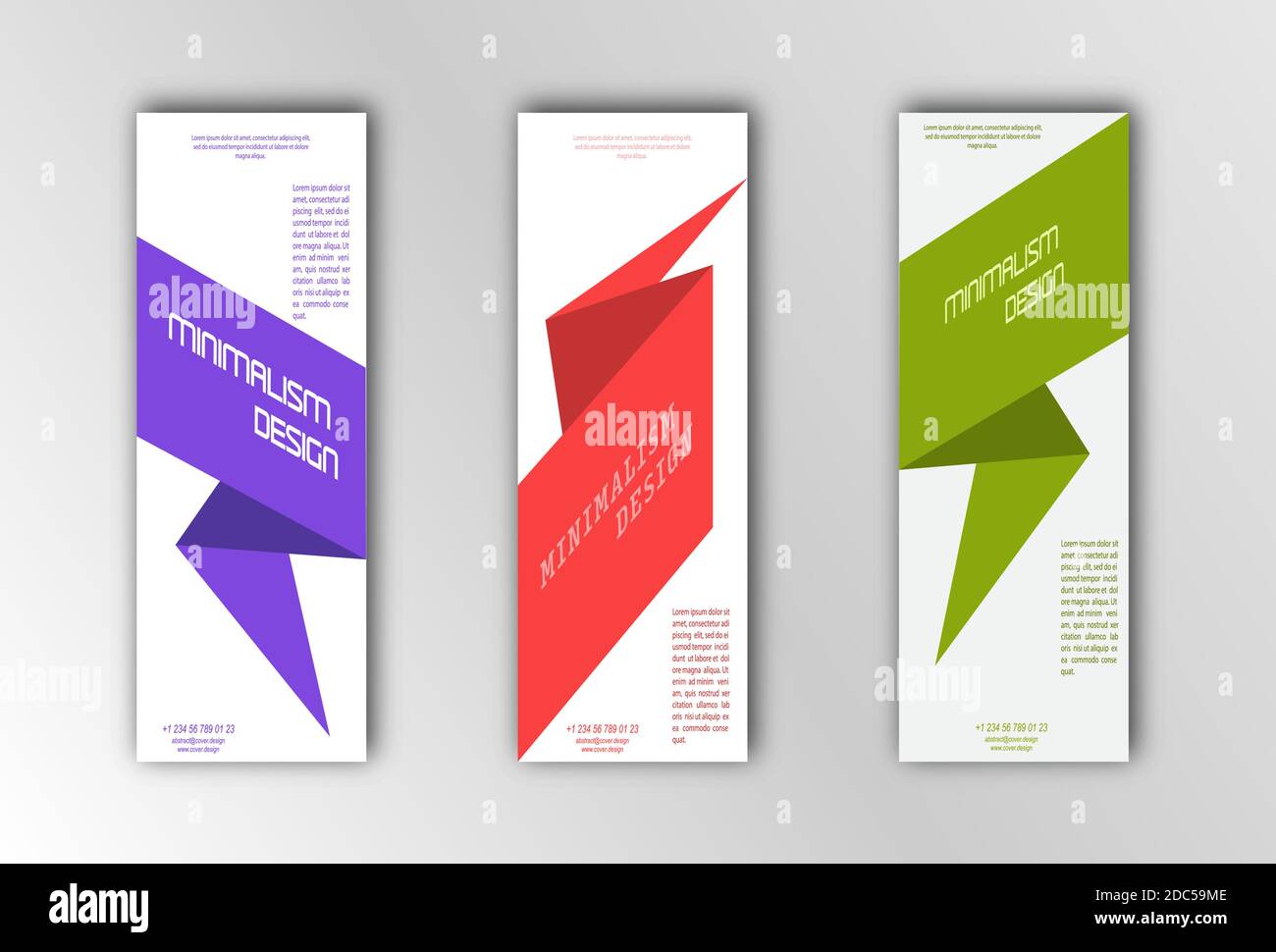 Abstract vector banner template. Illustration for the design of banners ...