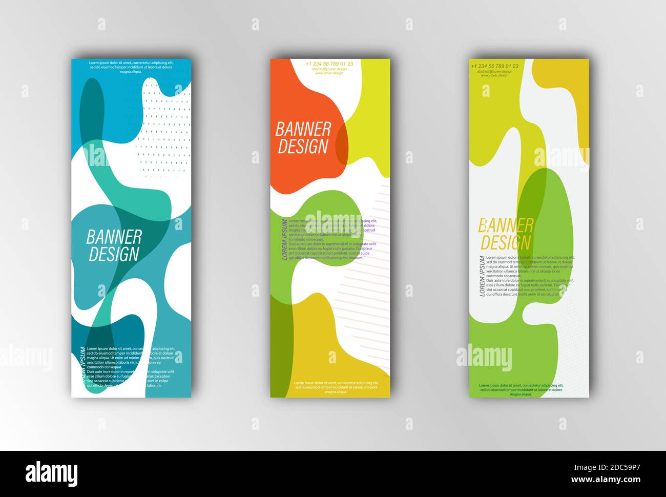 Abstract vector banner template. Illustration for the design of banners ...