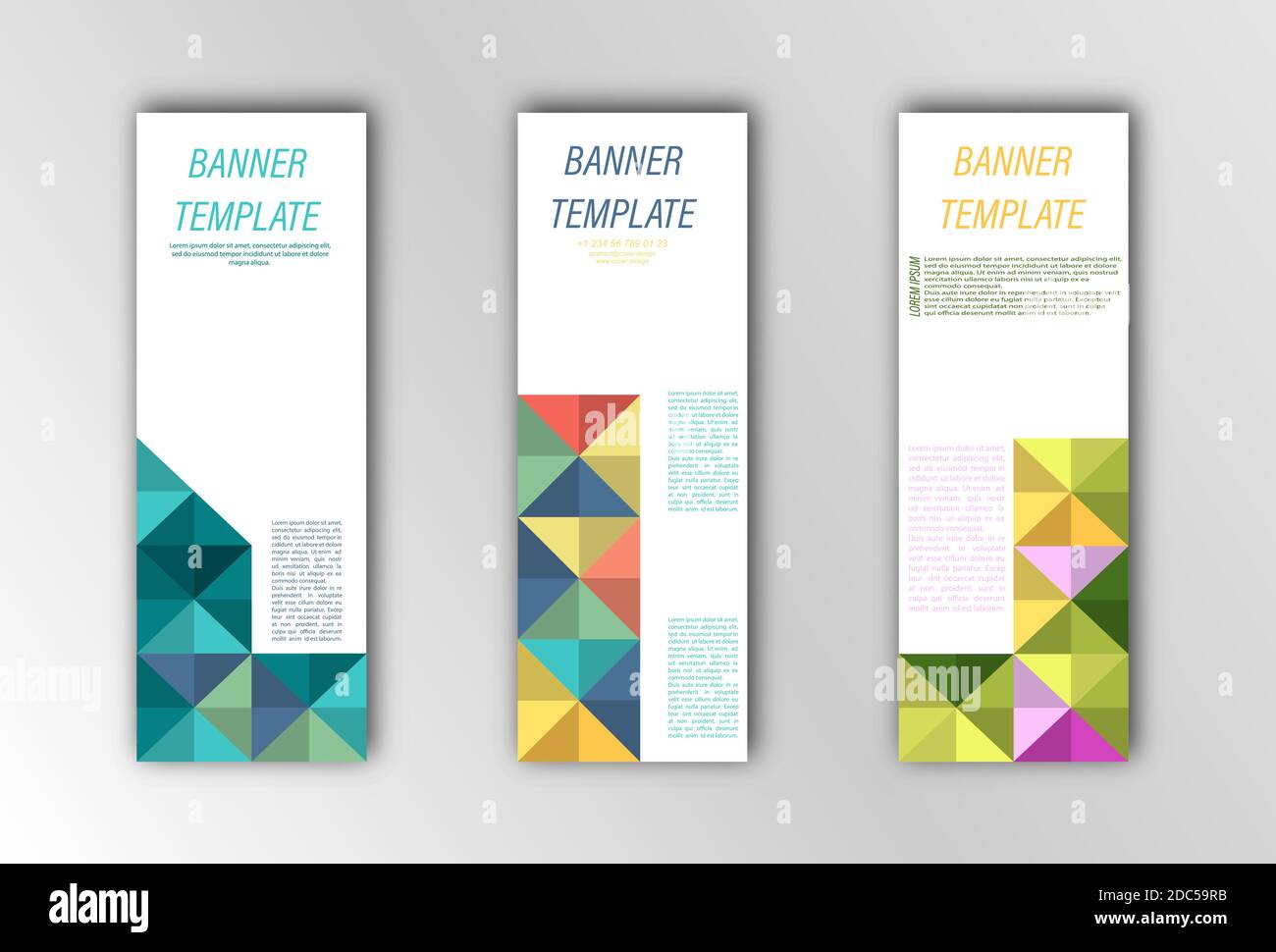 Abstract vector banner template. Illustration for the design of banners ...