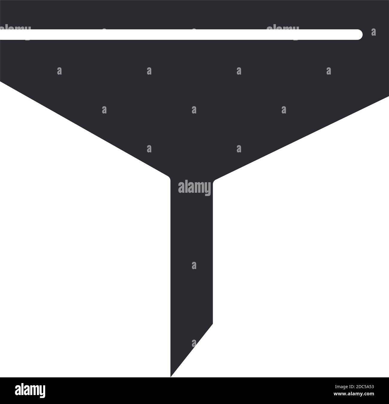 biology funnel filter science element silhouette icon style vector ...