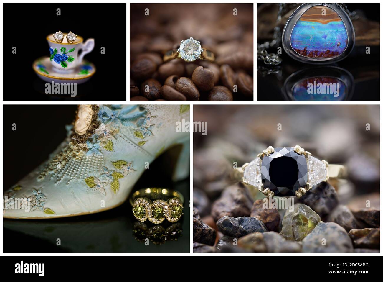 Solitaire earrings hi-res stock photography and images - Alamy