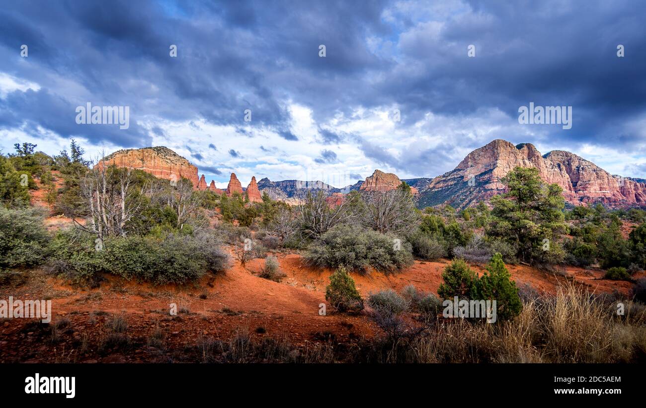 Chicken Point in the Munds Mountain Wilderness at Sedona in AZ, USA ...