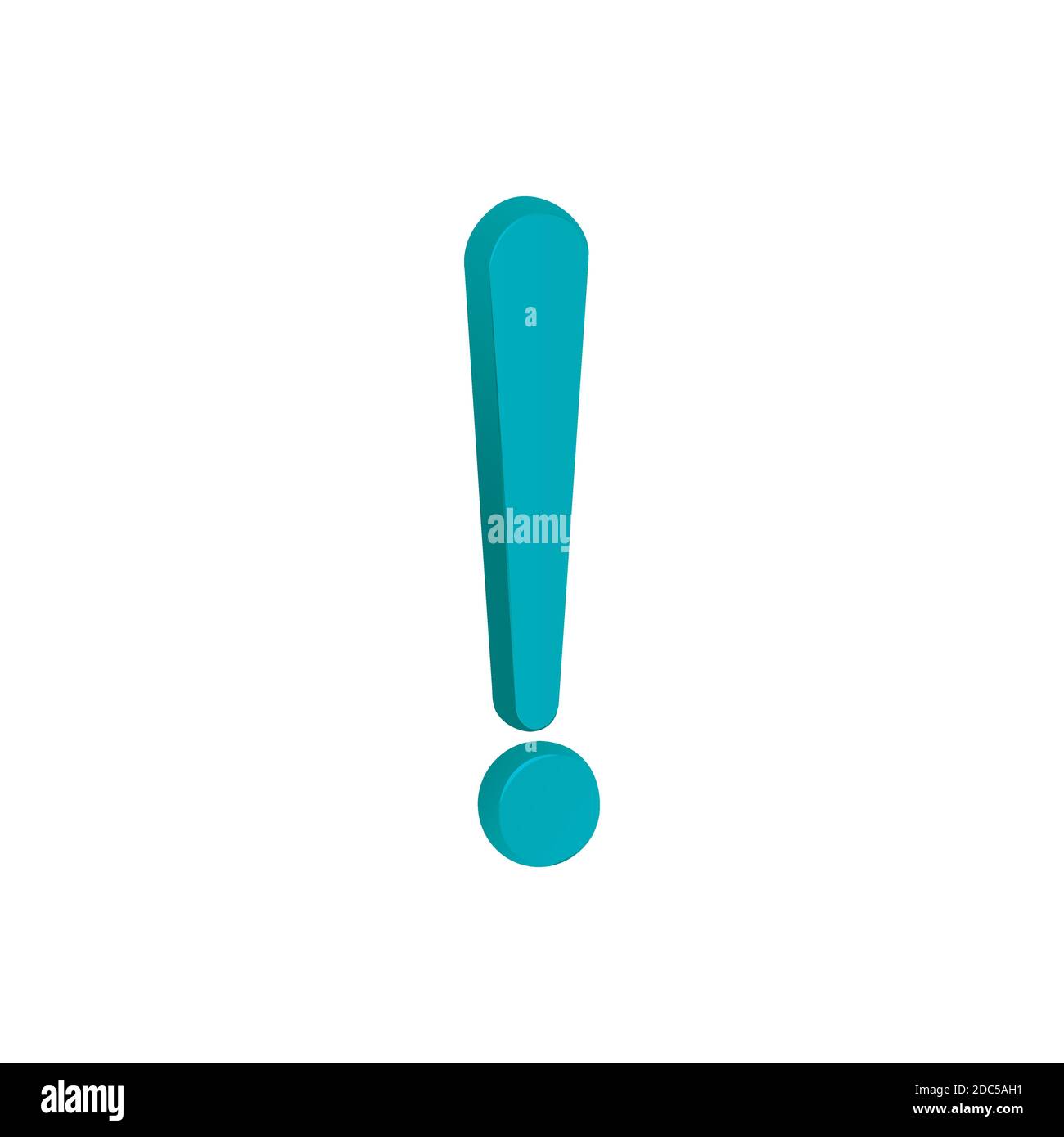 Exclamation mark 3d icon. Design template vector Stock Vector Image ...