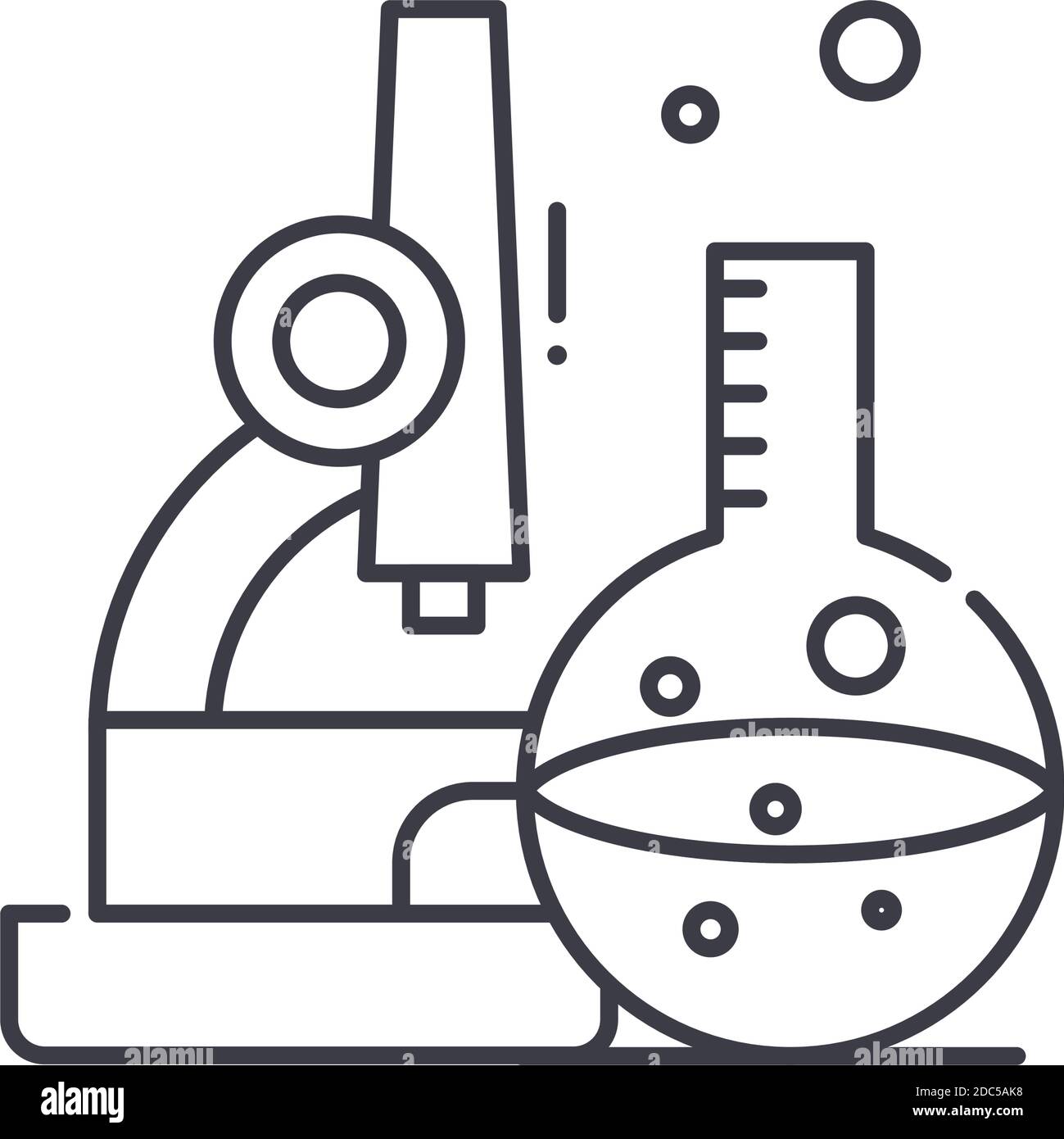 Sciences icon, linear isolated illustration, thin line vector, web ...