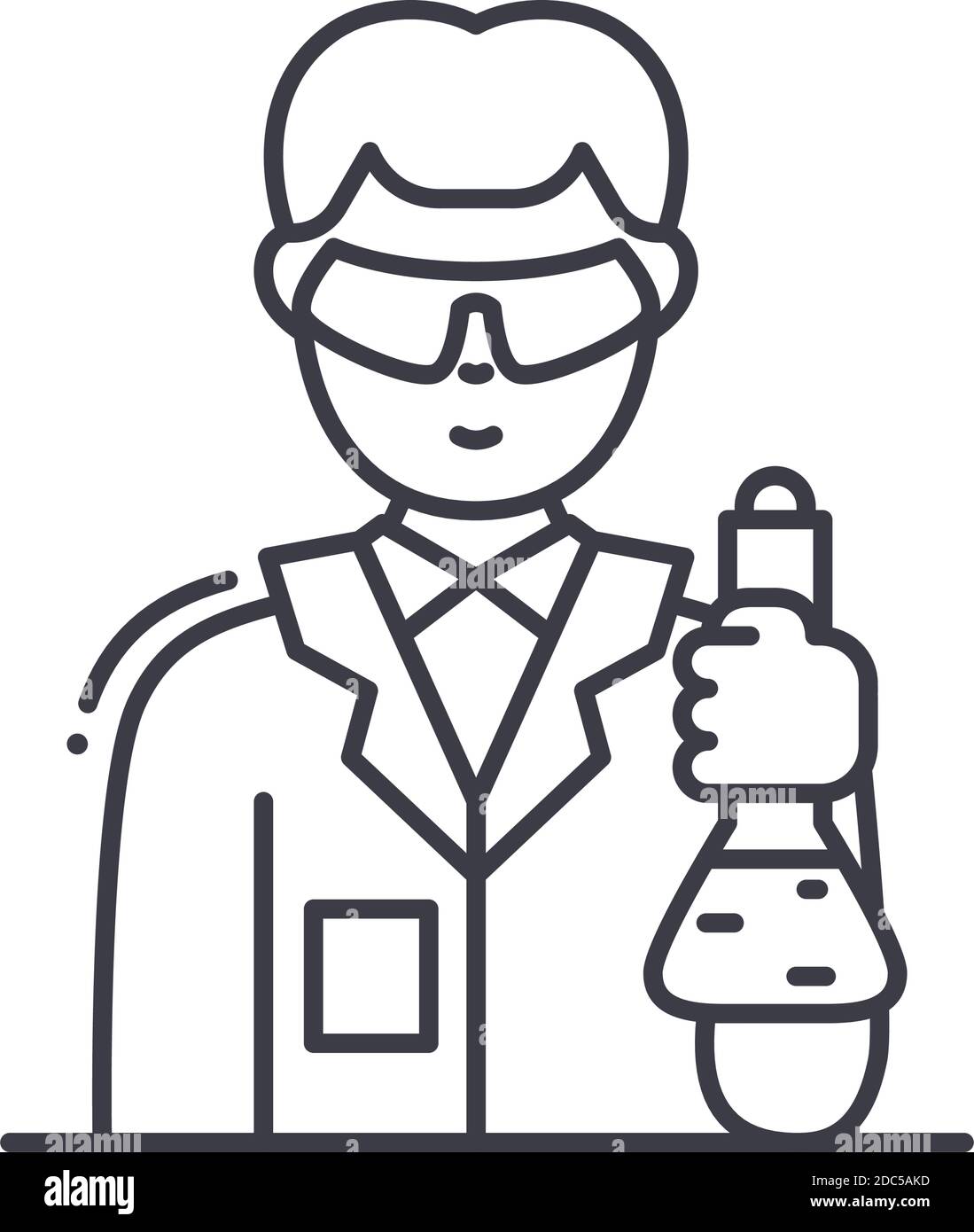 Scientist experiment chemical reaction Cut Out Stock Images & Pictures ...