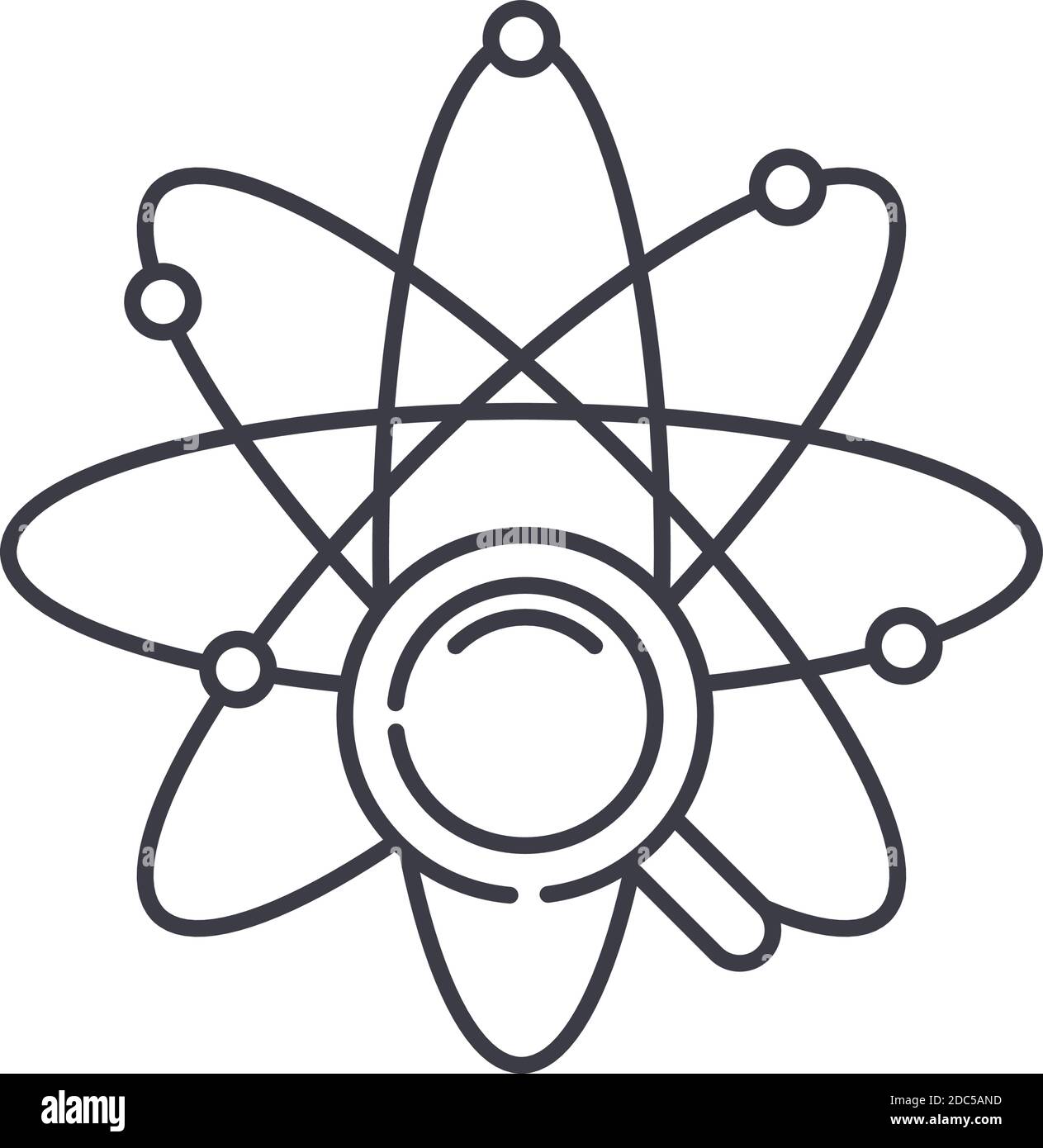 Science icon, linear isolated illustration, thin line vector, web ...