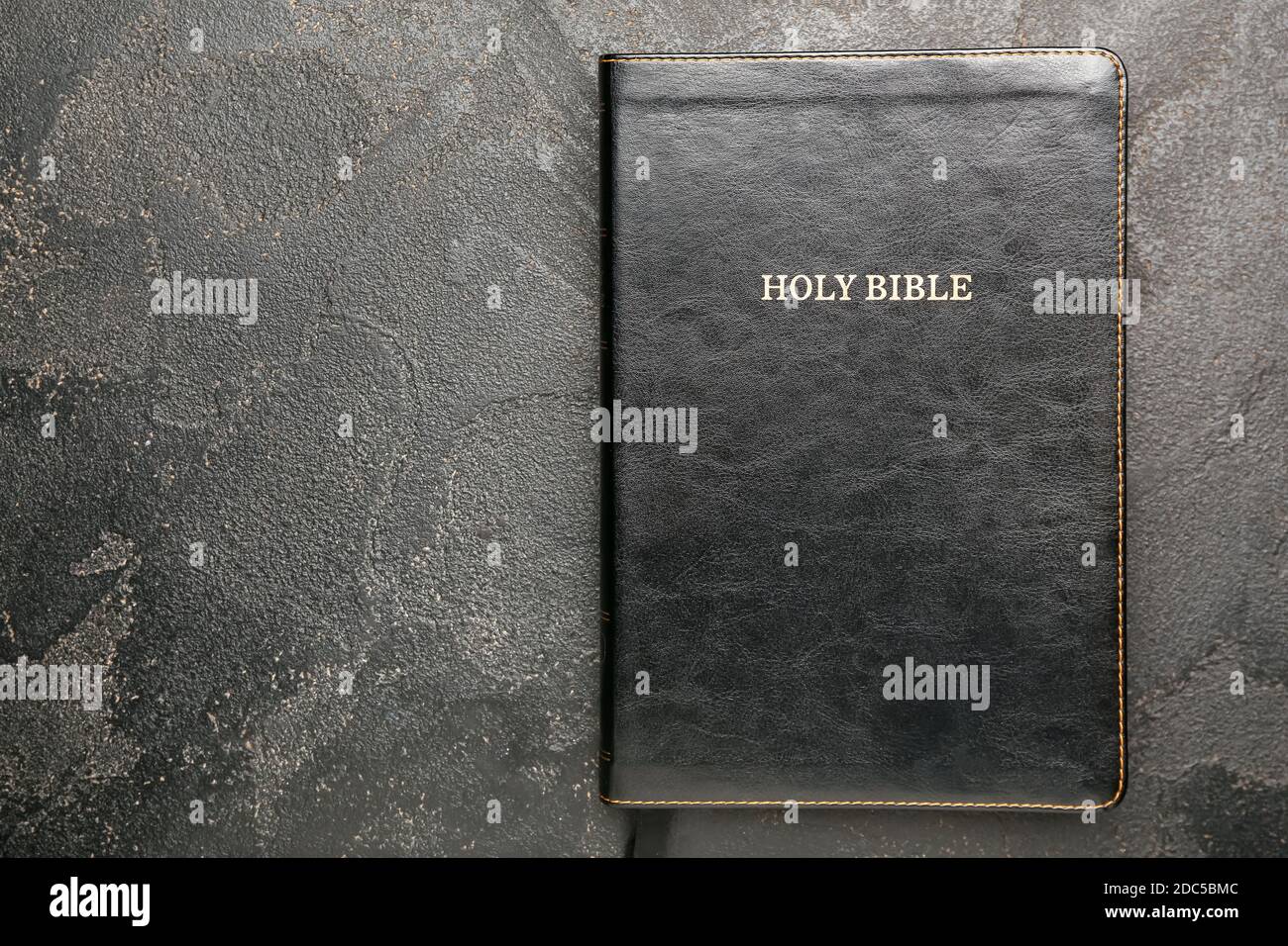 Holy Bible on dark background Stock Photo - Alamy