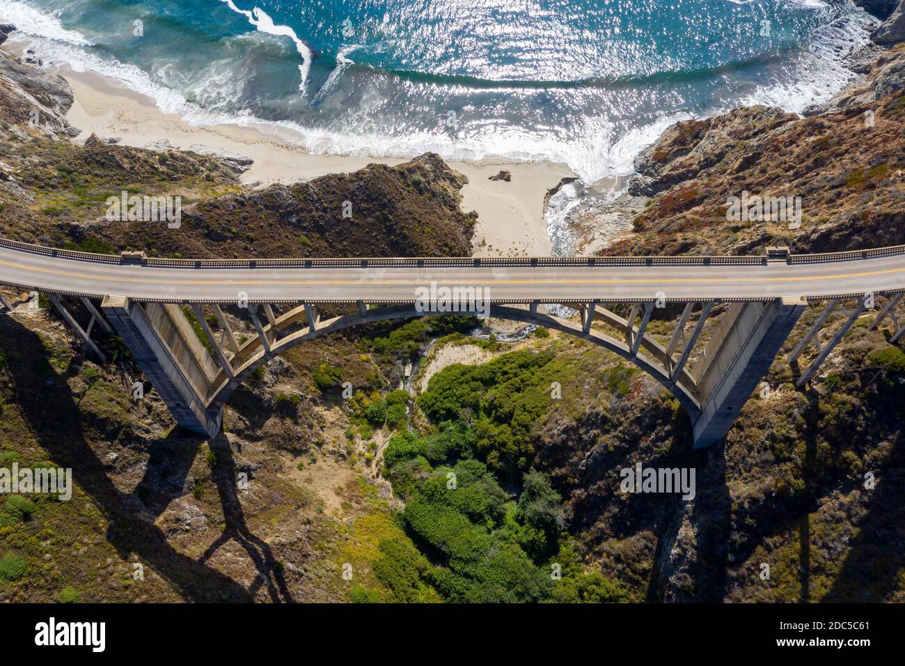 Aerial view bixby bridge on hi-res stock photography and images - Alamy