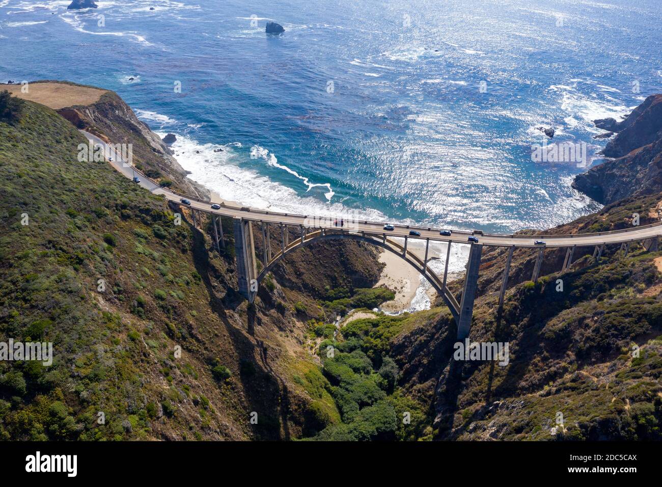 Aerial view bixby bridge on hi-res stock photography and images - Alamy