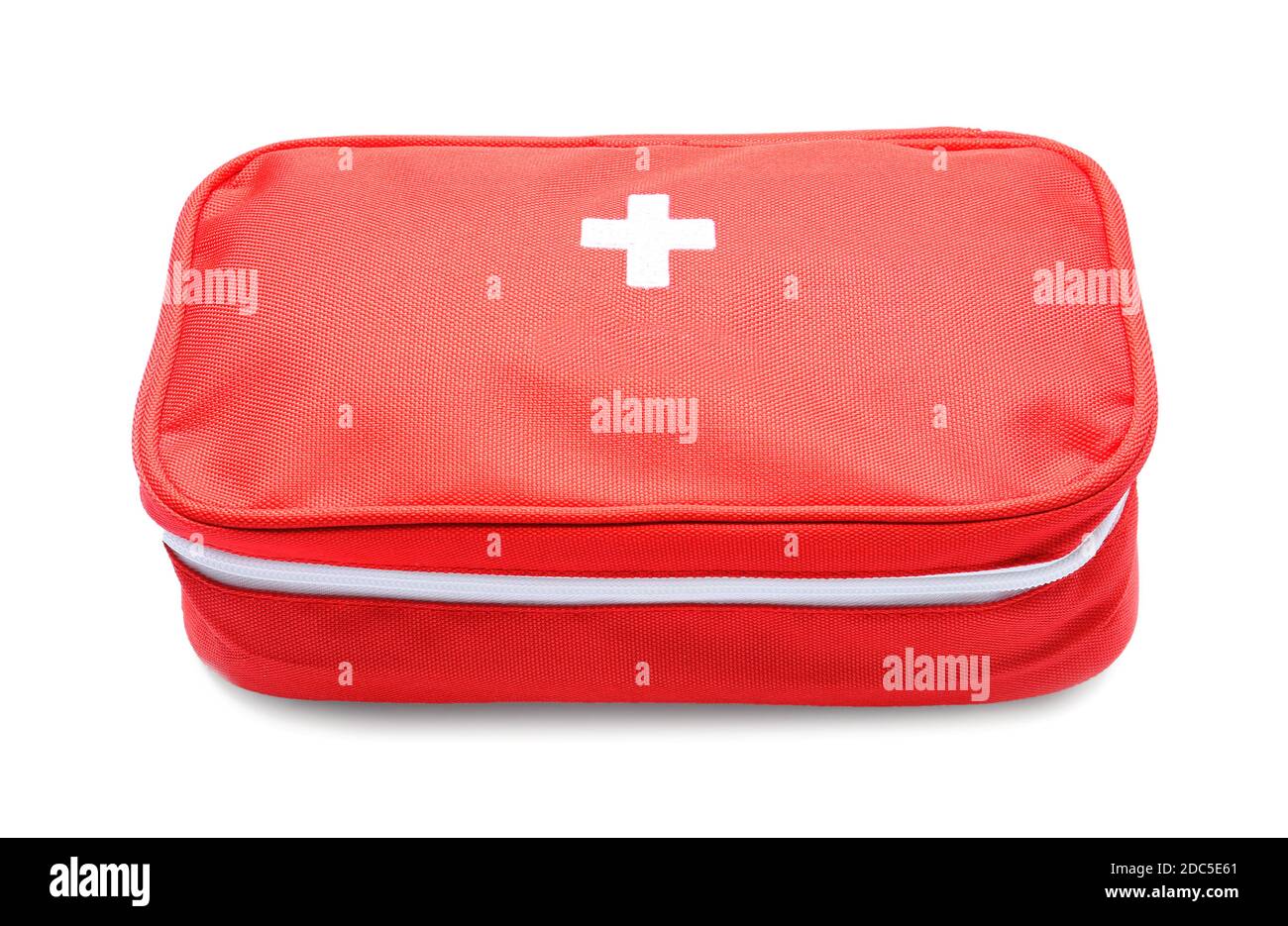 First aid kit on white background Stock Photo - Alamy