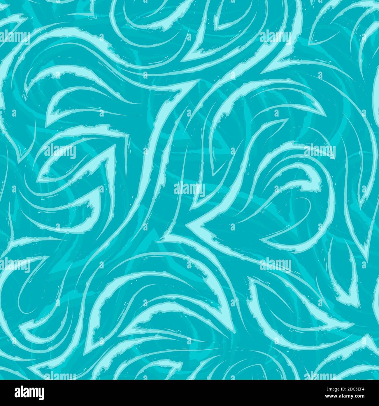 Turquoise uneven smooth lines and corners on a bright background vector ...