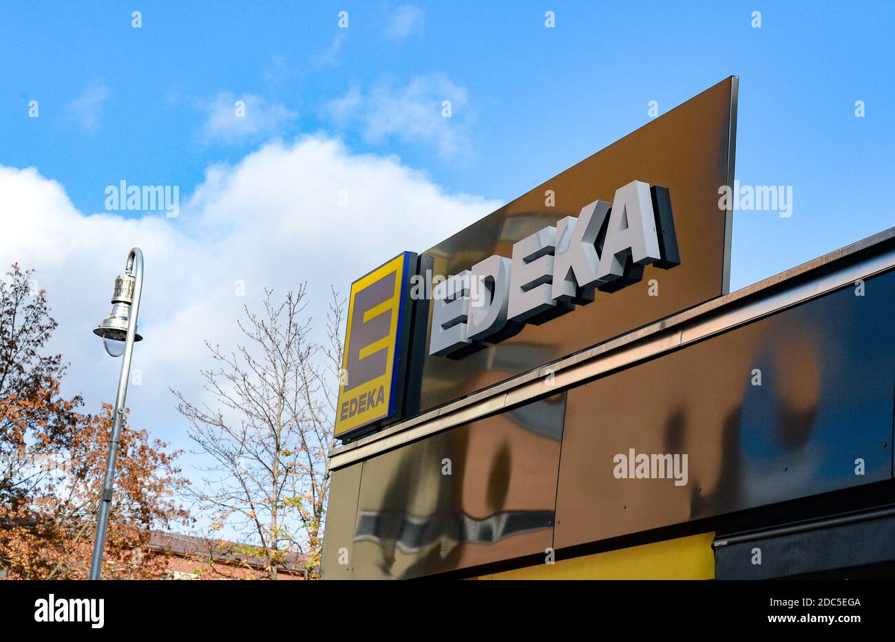 Berlin, Germany. 05th Nov, 2020. The logo of the retailer Edeka. The ...