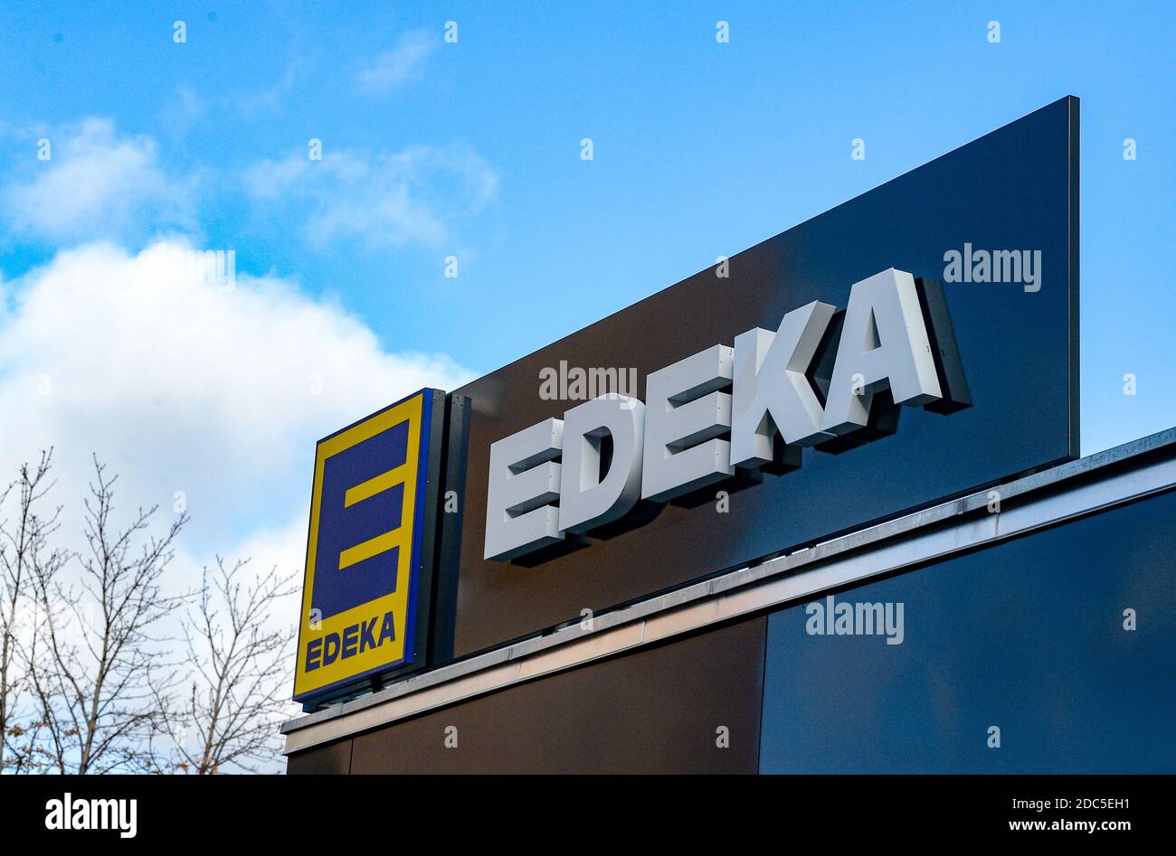 Berlin, Germany. 05th Nov, 2020. The logo of the retailer Edeka. The ...