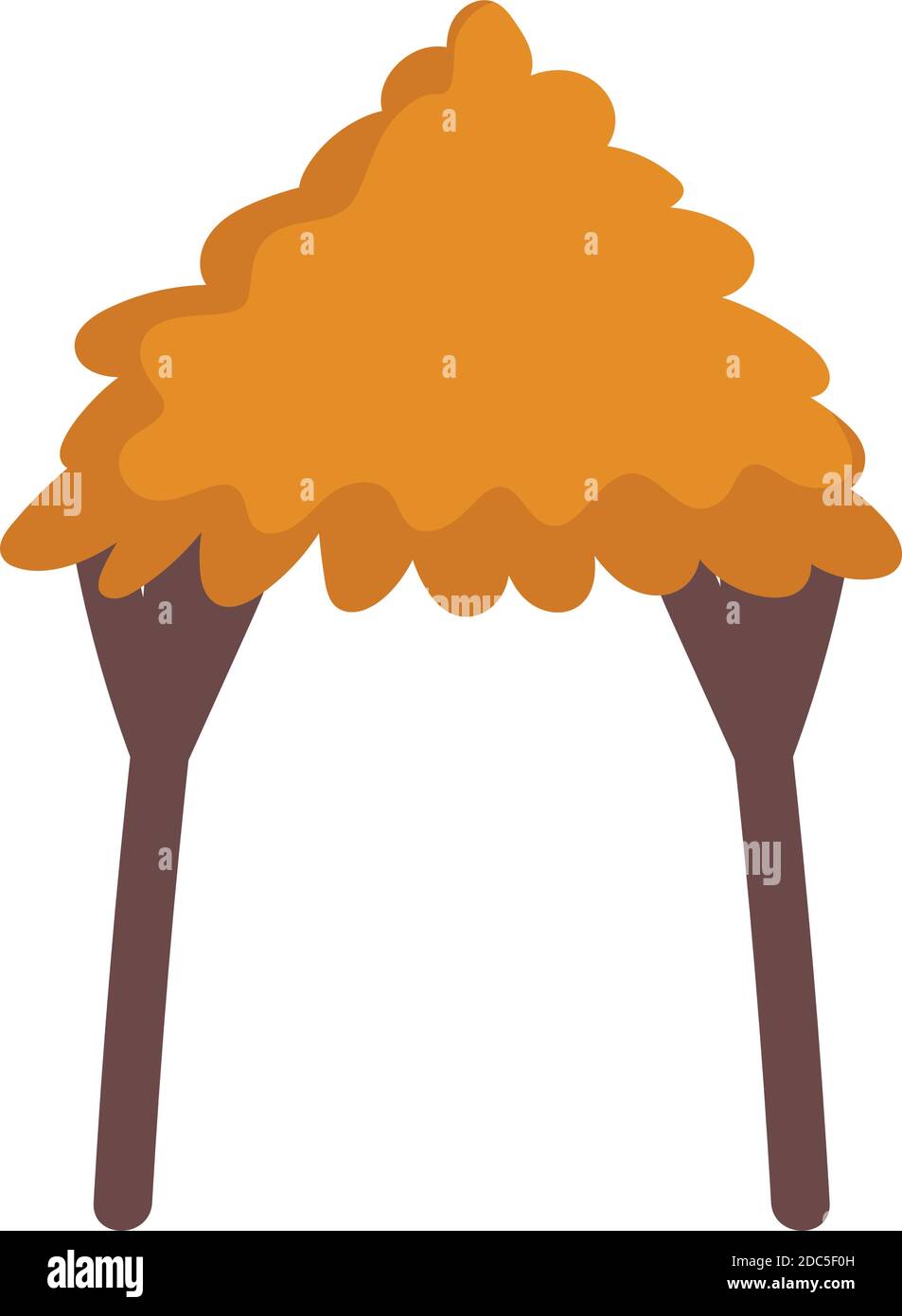 rustic hut cartoon vector illustration icon isolated design Stock ...