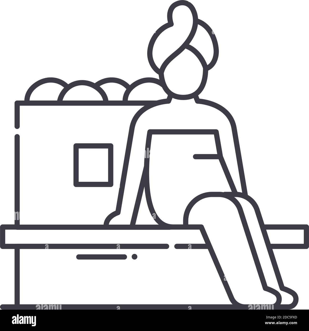 Steam treatment concept icon Cut Out Stock Images & Pictures - Alamy