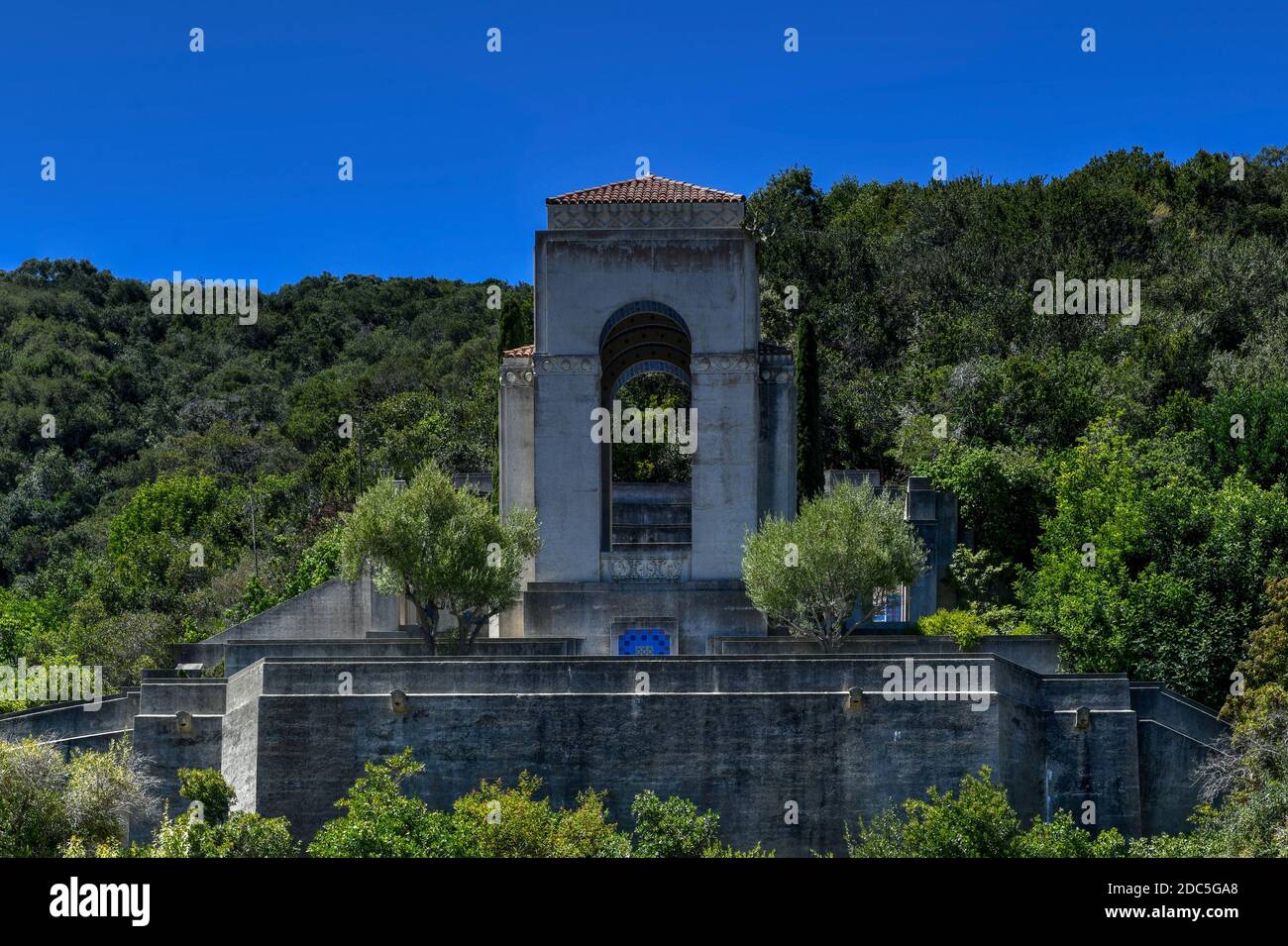 Memorial to William Wrigley in botanic gardens near Avalon on Catalina ...