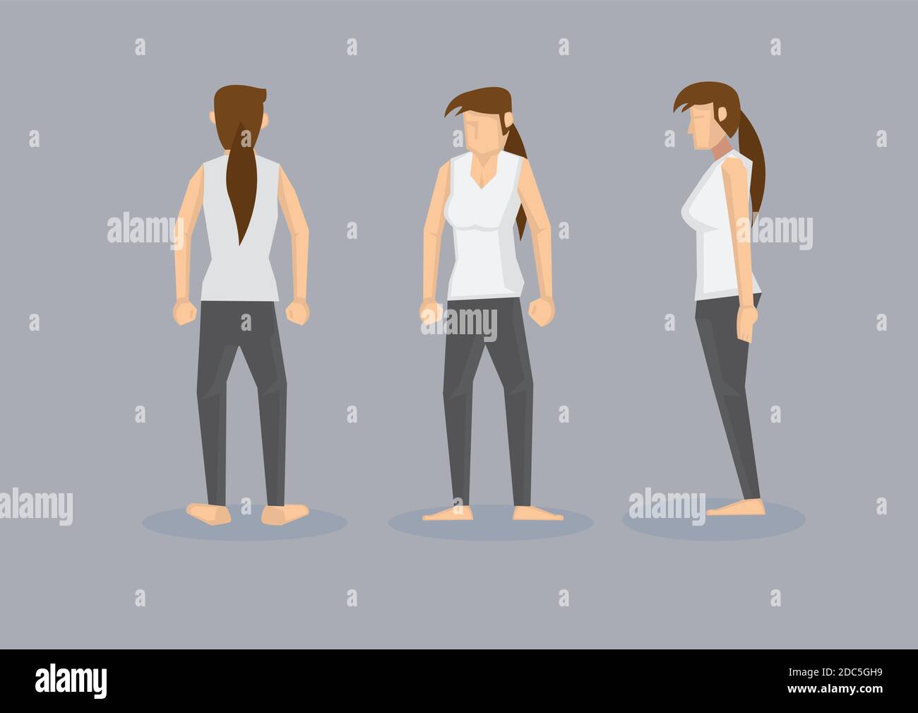 Human body front back drawing vector hi-res stock photography and ...