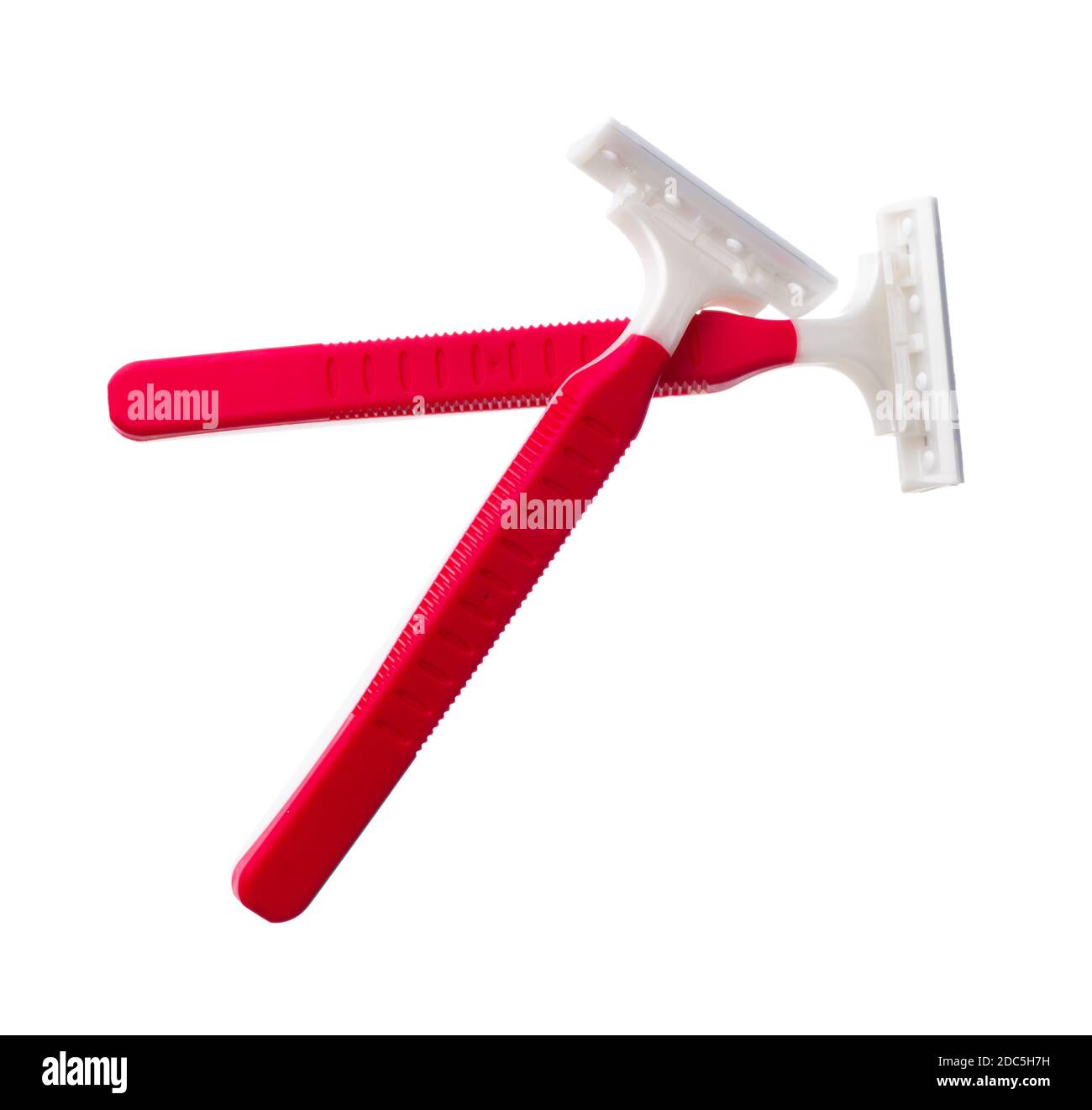Set of disposable shaver razors isolated on white background Stock ...