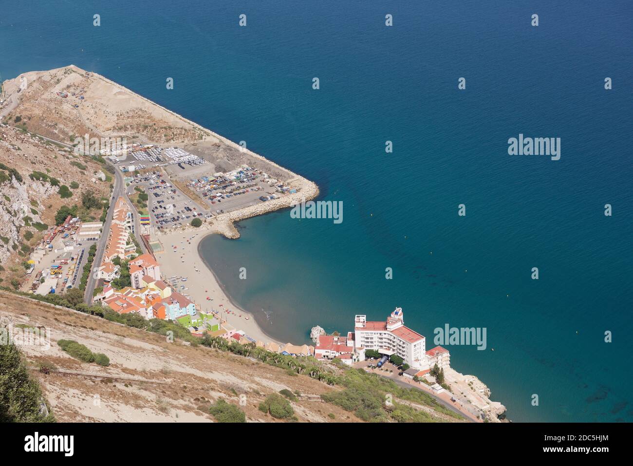 Catalan Bay on the East Side of Gibraltar Stock Photo - Alamy