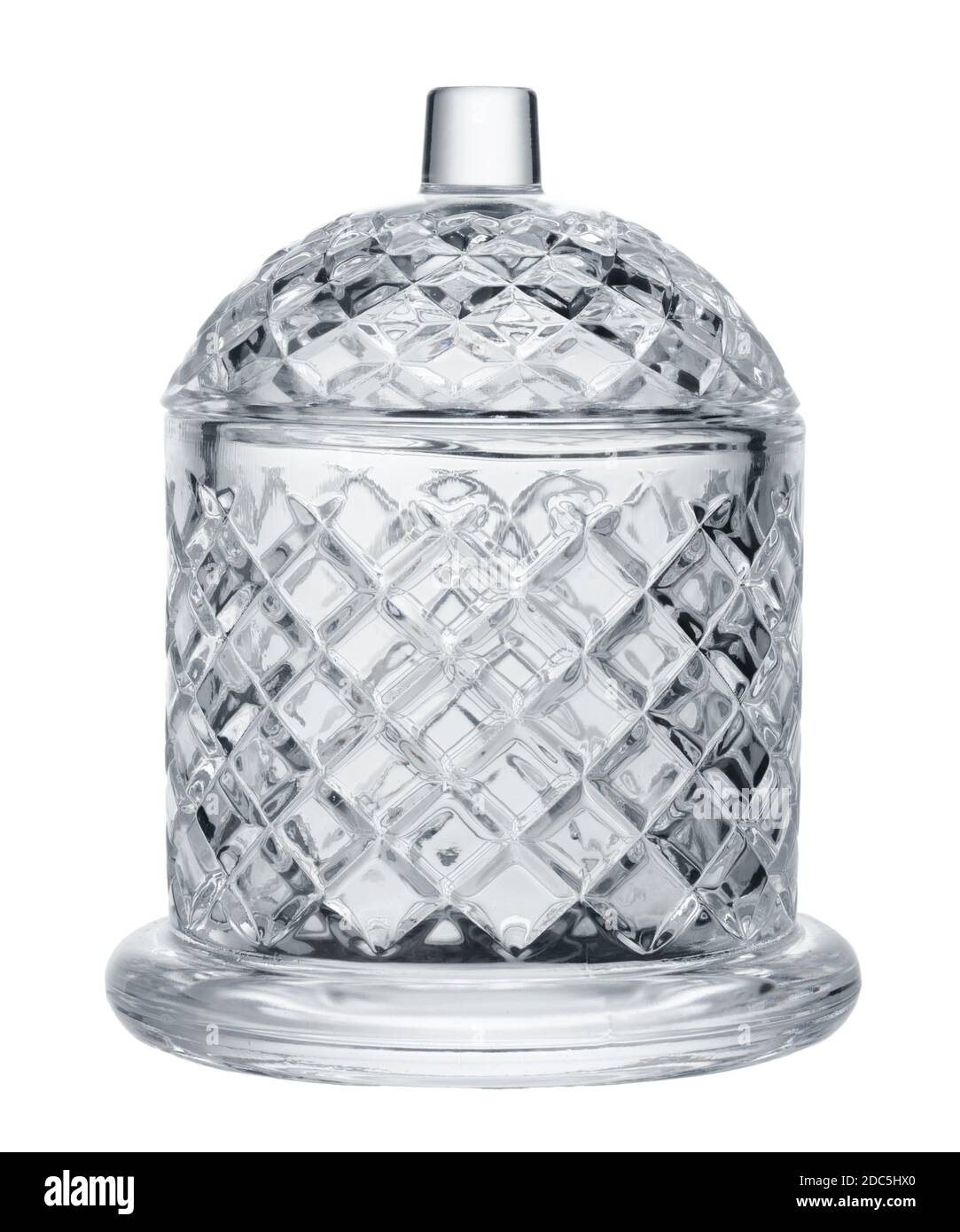 Empty glass storage container isolated on white background Stock Photo ...