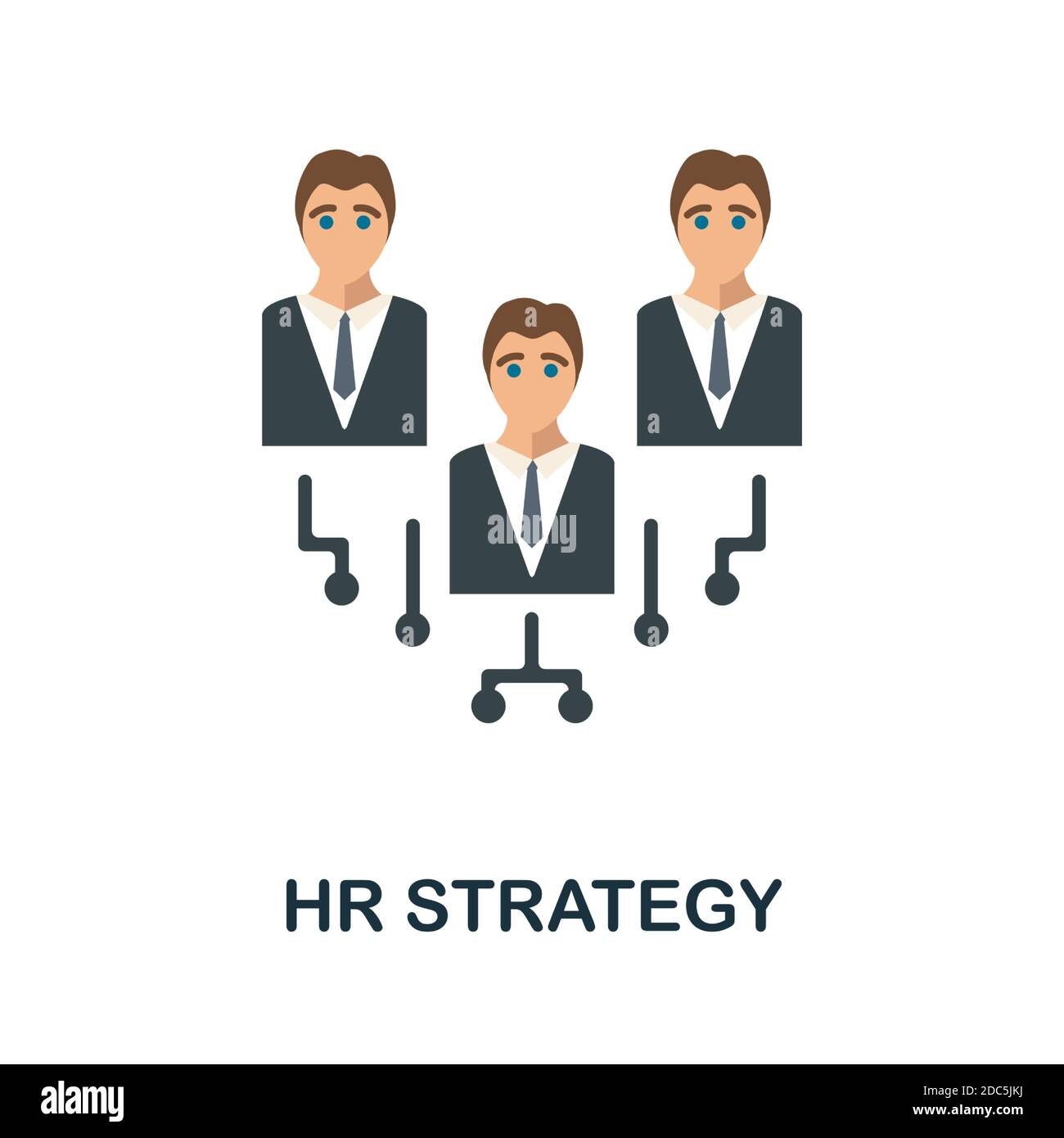 Hr Strategy icon. Simple element from human resources collection ...