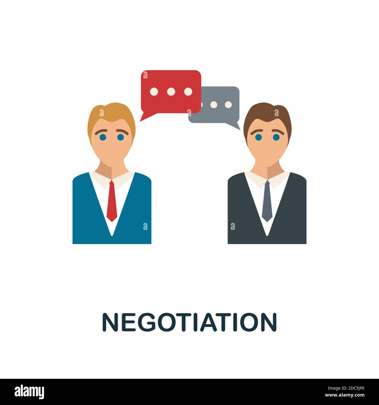 Negotiation icon. Simple element from human resources collection ...